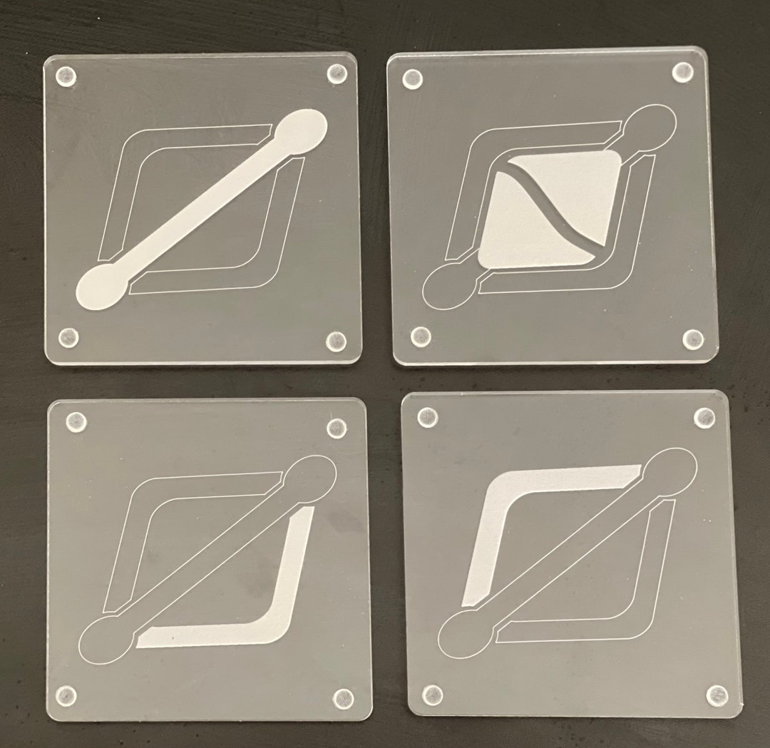 Stackable League of Legends Lol Lane Clear Acrylic Coasters - Etsy