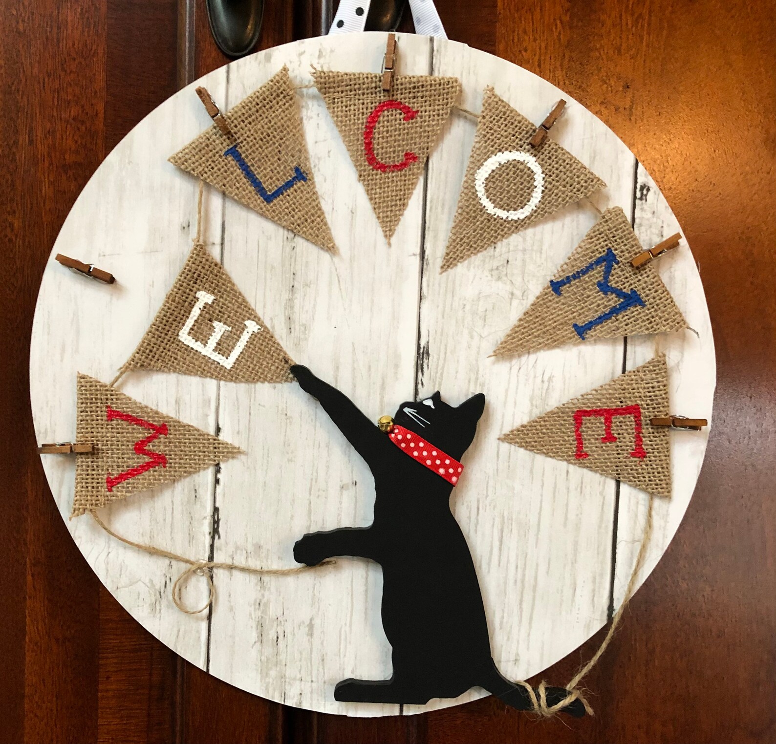 Cat Welcome Sign Gift for Cat Lover - Etsy Israel