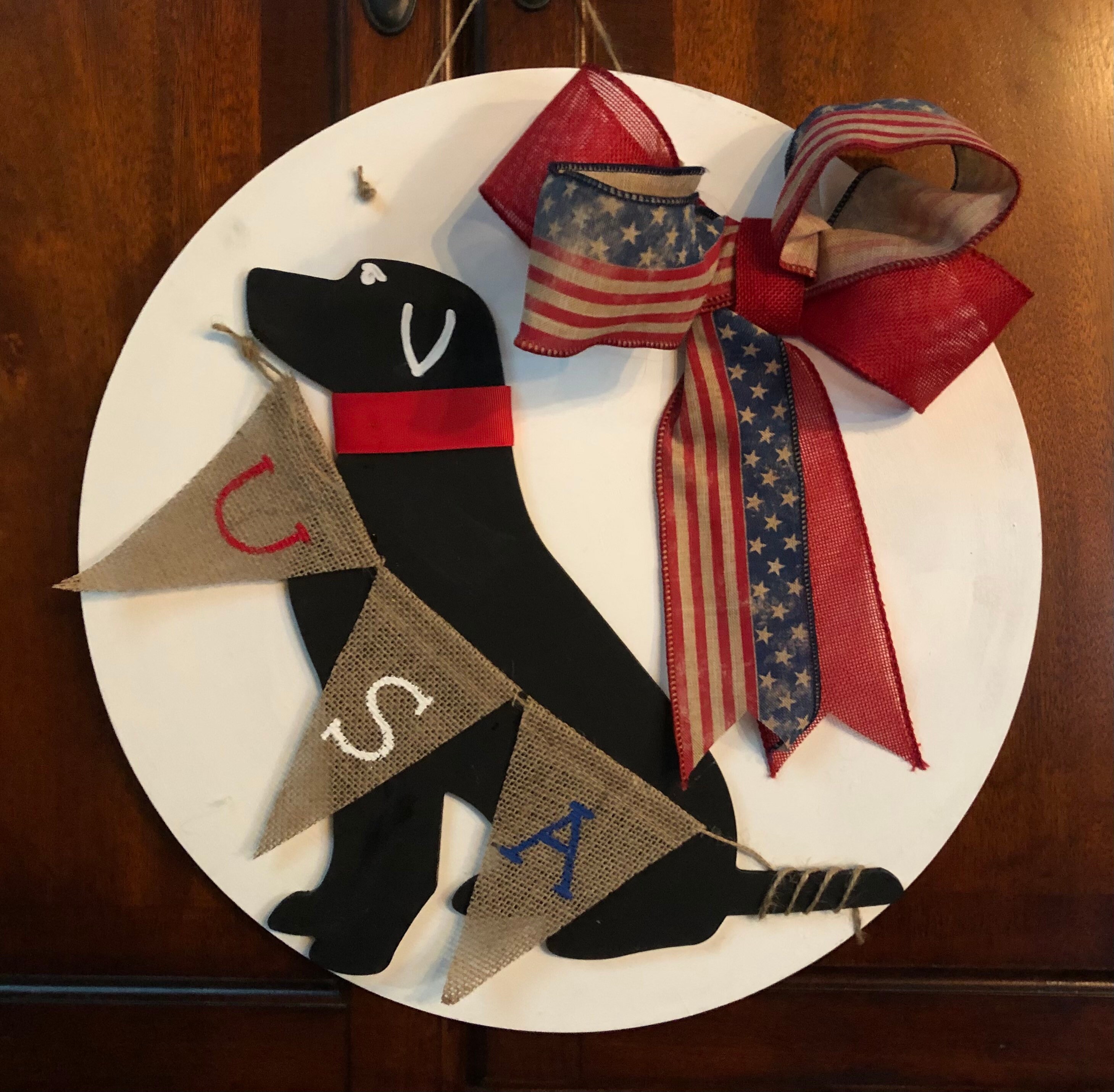 Black Lab USA Door Hanger Dog Sign Gift for Dog Lover - Etsy