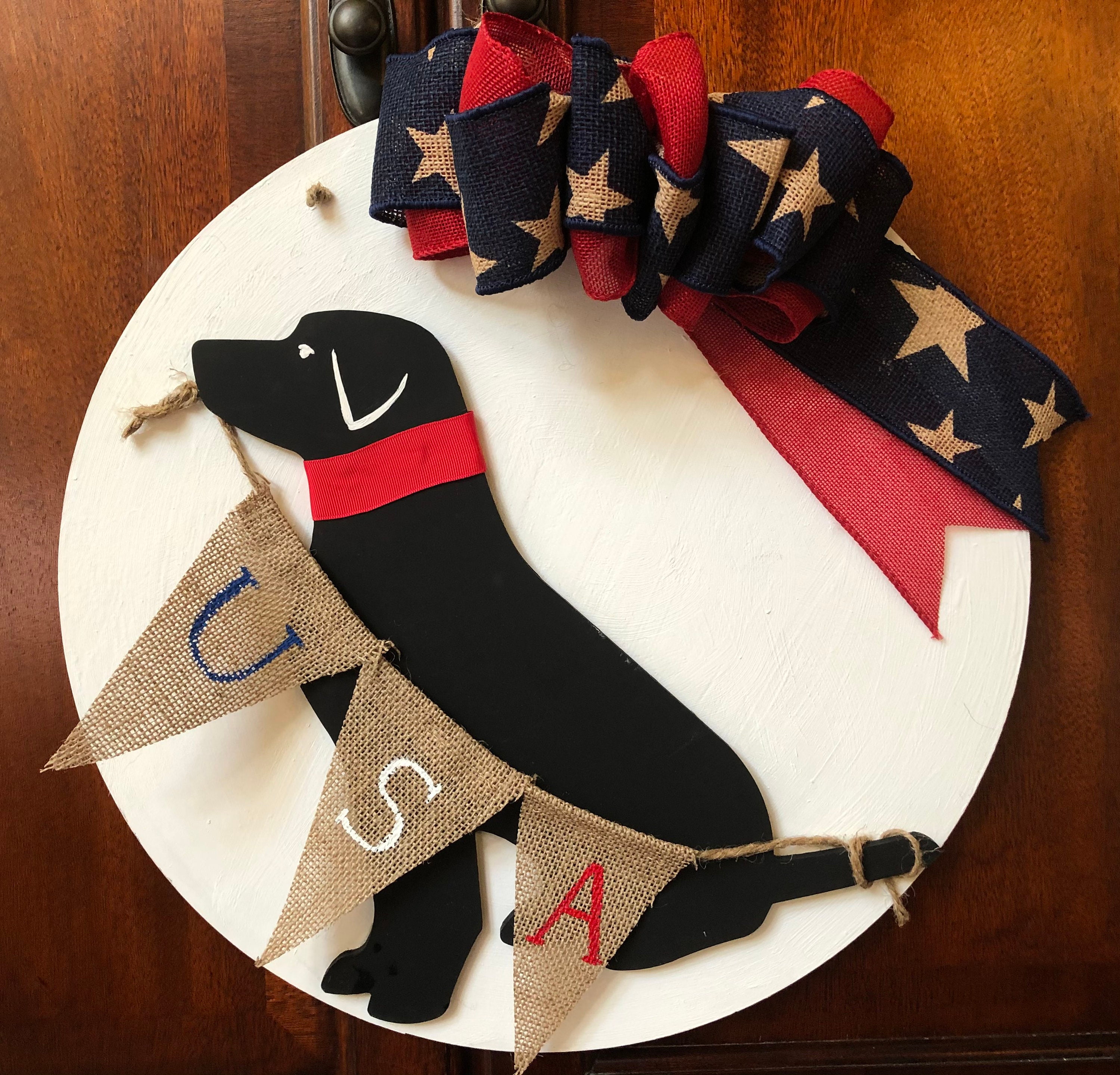 Black Lab USA Door Hanger Dog Sign Gift for Dog Lover - Etsy