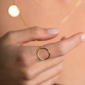 Karma Ring Circle Ring Open Circle Ring Sterling Silver - Etsy