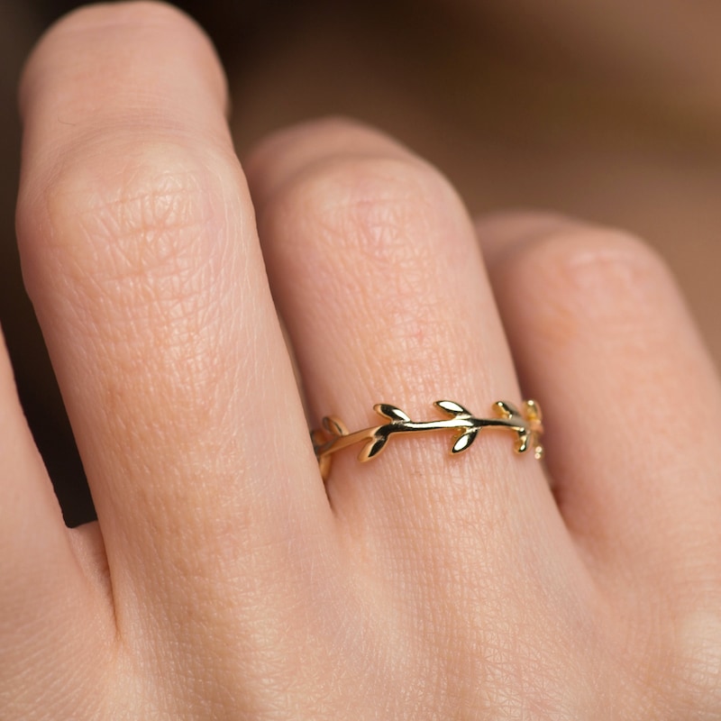 Gold Branch Ring - Etsy