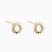 Sun Studs - Sun Stud Earrings - Tiny Gold Studs - Dainty Gold Earrings ...