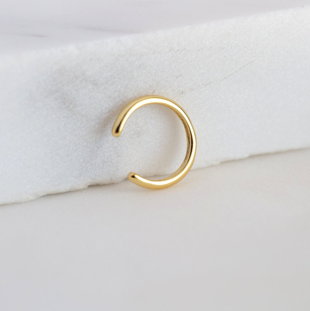 925 Sterling Silver - Thin Dainty Ear Cuff - Conch Ear Cuff - Ear Cuff ...
