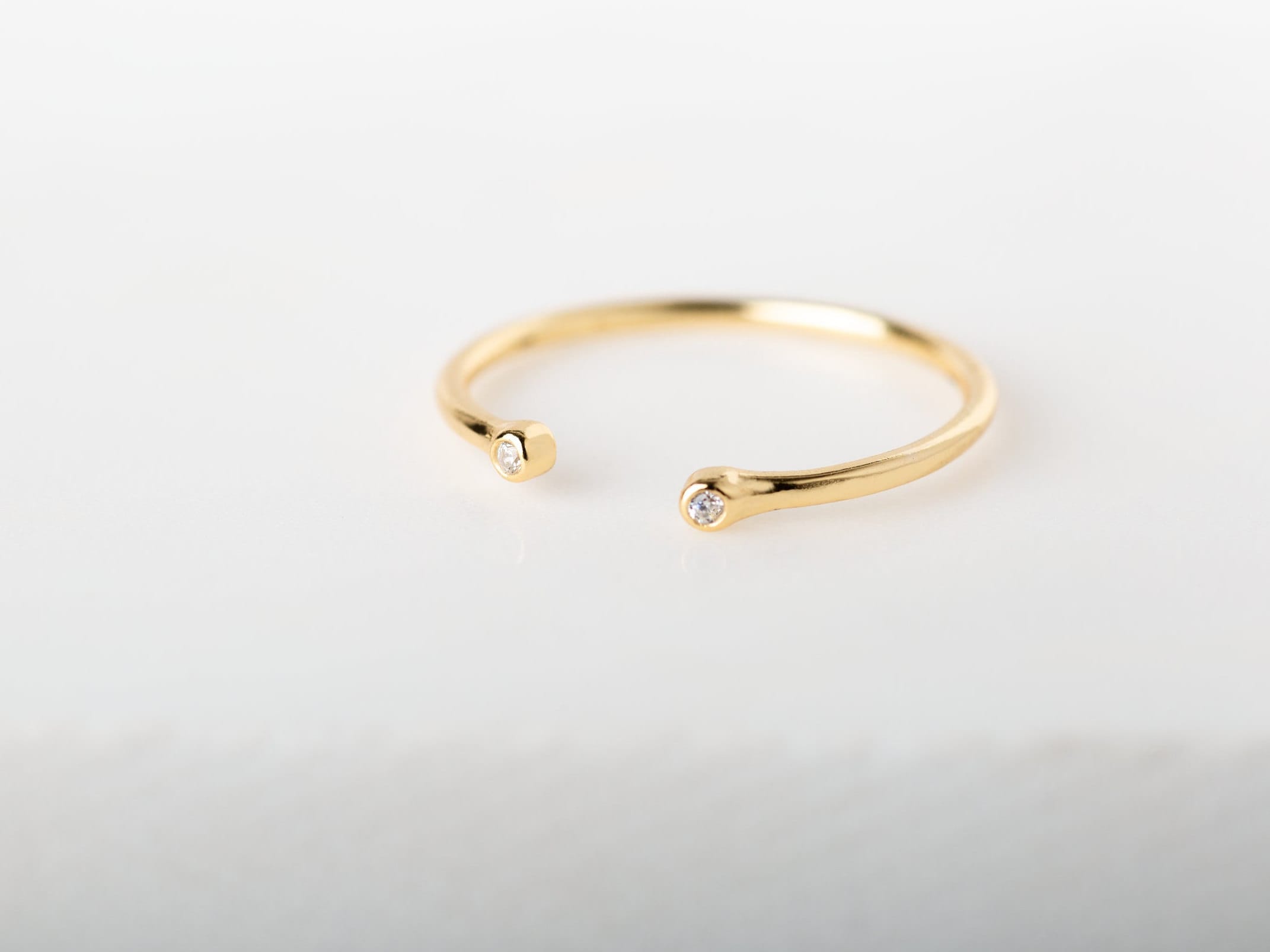 925 Sterling Silver Ring Open Ring Open Cz Ring Open - Etsy