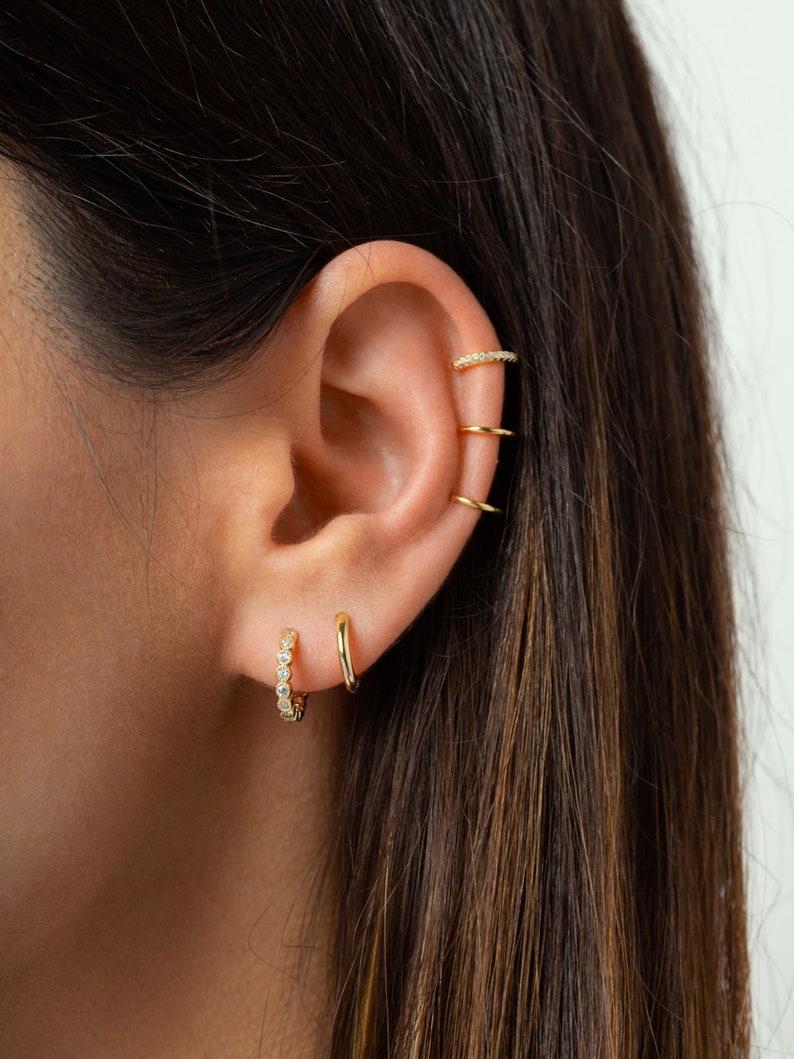 Triple Ear Cuff Ear Cuff Gold Ohr Manschette Gold Ear - Etsy