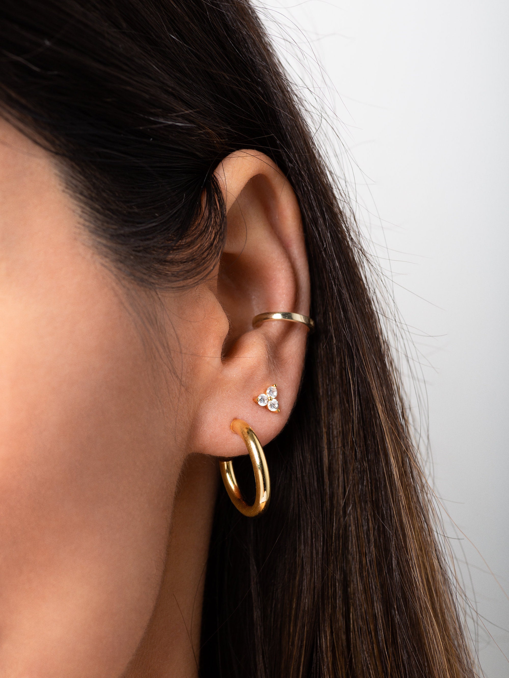 Conch Cz Ear Cuff - Dainty Cuff - Ear Cuff Gold - Conch Earring ...