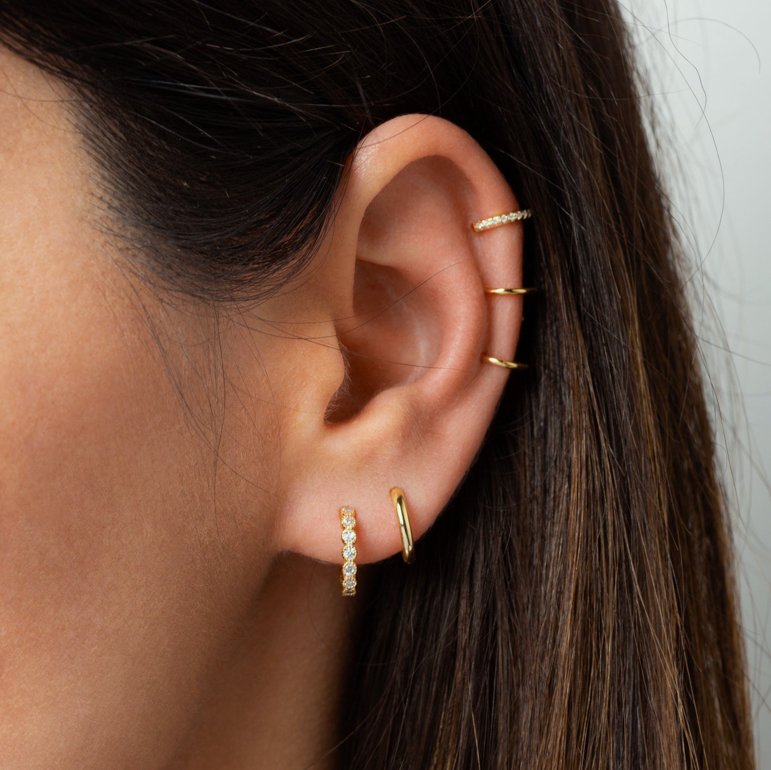 Triple Ear Cuff Ear Cuff Gold Ohr Manschette Gold Ear - Etsy