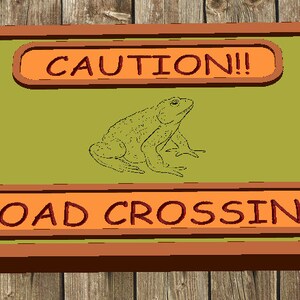 Toad Crossing Sign CNC, Laser, and Printable Digital Download ...