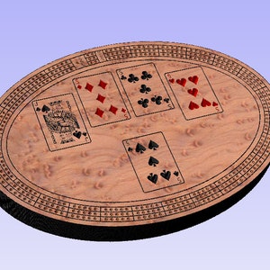 CNC Files for Cribbage Board SVG Perfect Hand, 3 Track Includes Svg ...