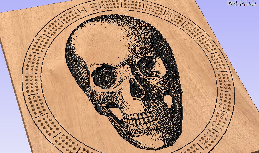 Round 3 Track Skull Cribbage Board Svg and Cnc Files Including - Etsy ...