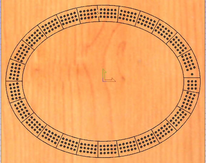 CNC Cribbage Board SVG File, Dxf, Crv, C2d, Ai, Eps Files Also Included ...