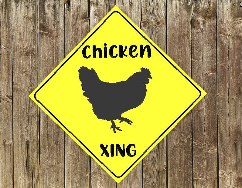 Chicken Crossing Sign - CNC, Laser, and Printable - Digital Download ...