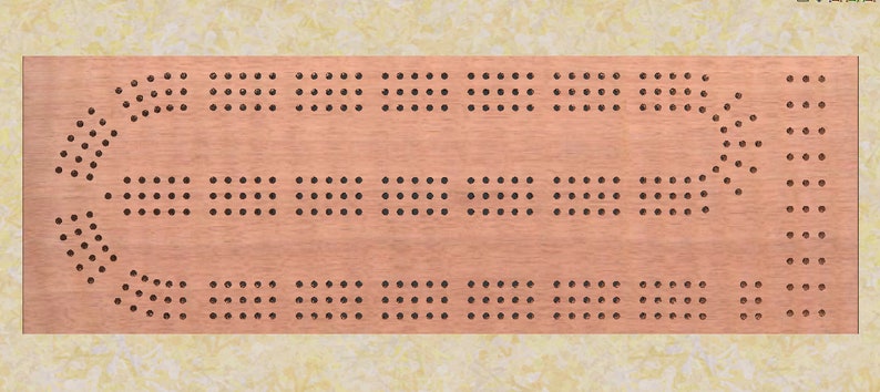 Digital Download Cribbage Board - Printable PDF Template, Plus CNC ...