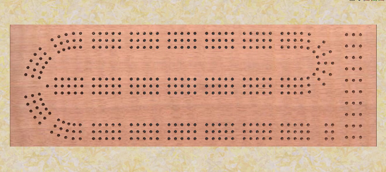 Digital Download Cribbage Board - Printable PDF Template, Plus CNC ...