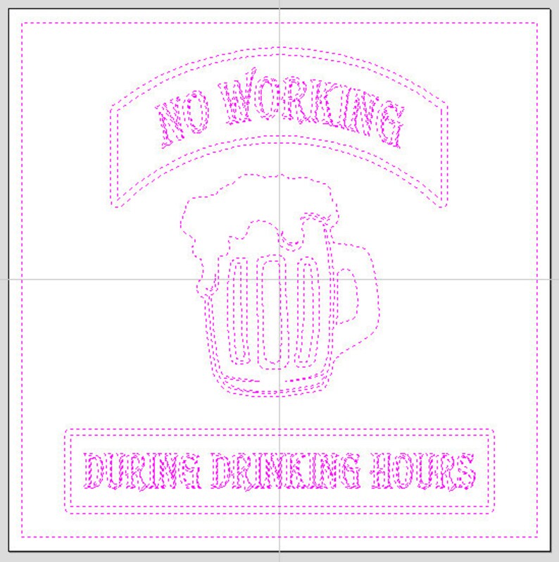 CNC, Laser, and Printable Digital Download - No Working During Drinking ...