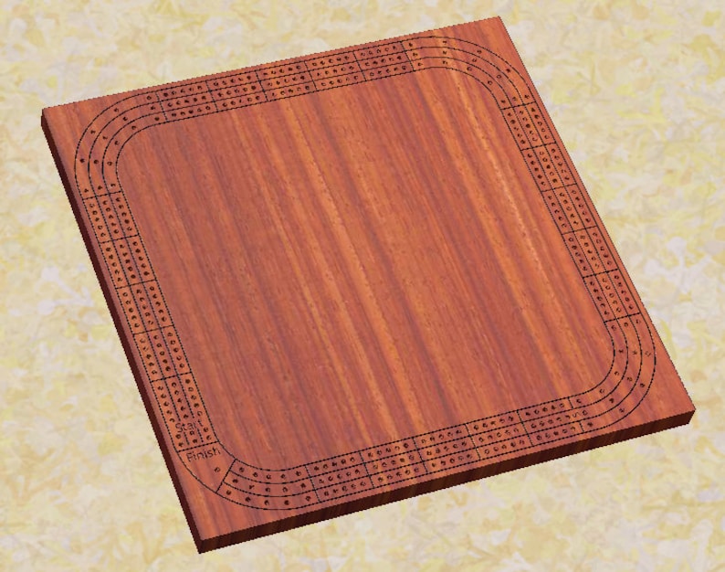 Digital Cribbage Board Download for Cnc Laser or Paper - Etsy