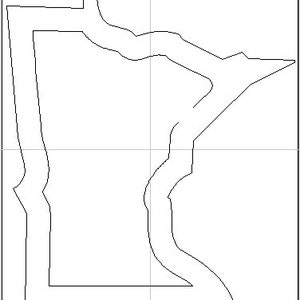 CNC Router. Laser or Paper-printable Template for Making an 14x16 ...