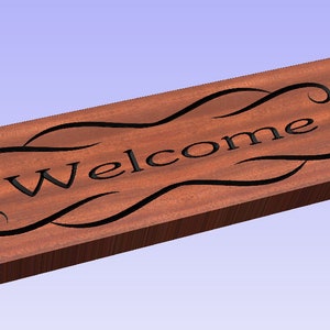 Easy Welcome Sign File Bundle With Gcode for CNC, Laser, Engraver ...