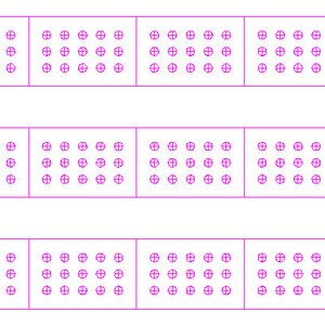 Printable Cribbage Template Pattern, 14.5"x4.5" Pdf & Svg Files Also ...