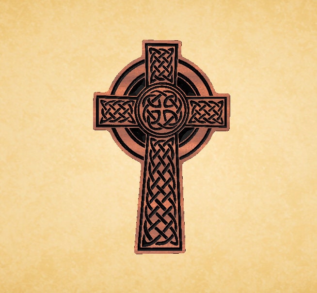 Digital Cnc or Laser File for a Celtic Cross, Celtic Knot Includes Svg ...