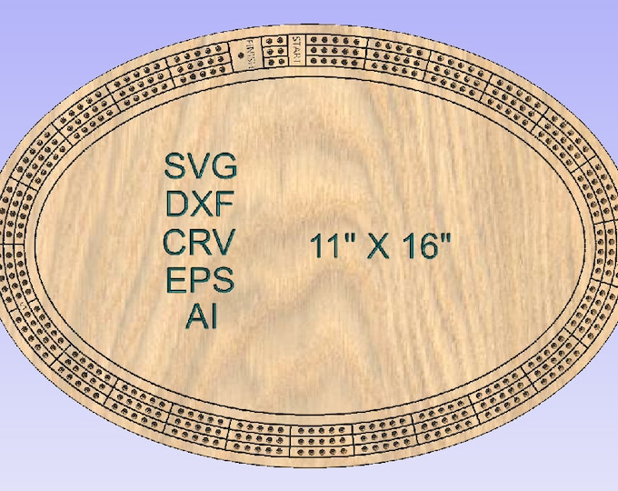 CNC Files for Cribbage Board SVG Perfect Hand, 3 Track Includes Svg ...