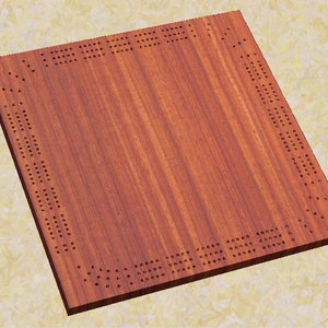Digital Cribbage Board Download for Cnc, Laser, or Paper Template ...