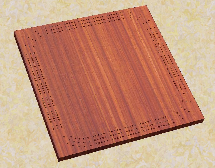 Digital Cribbage Board Download for Cnc Laser or Paper - Etsy