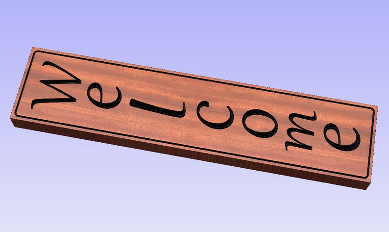 Easy Welcome Sign File Bundle With Gcode for CNC Laser - Etsy