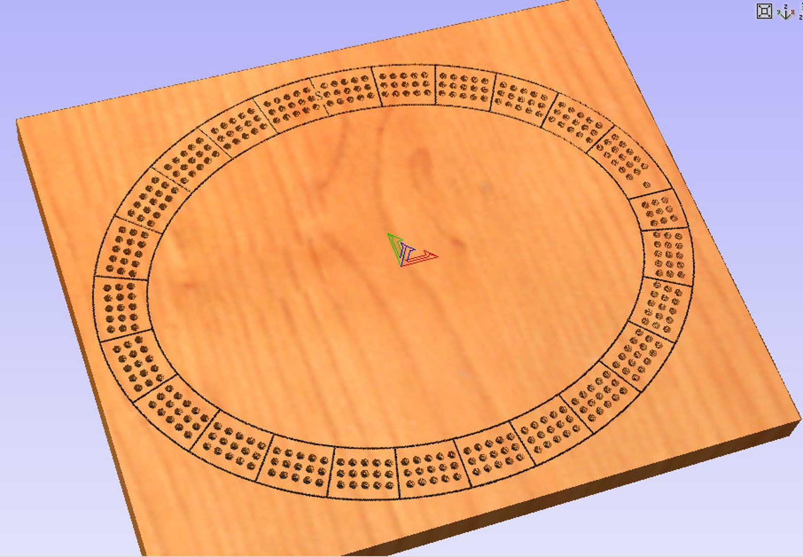 Oval Cribbage SVG DXF CNC Digital Files to Create an Oval Cribbage ...