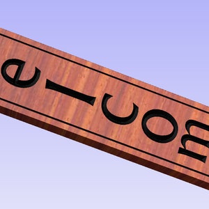 Easy Welcome Sign File Bundle Version 2.0 - With Gcode for CNC, Laser ...