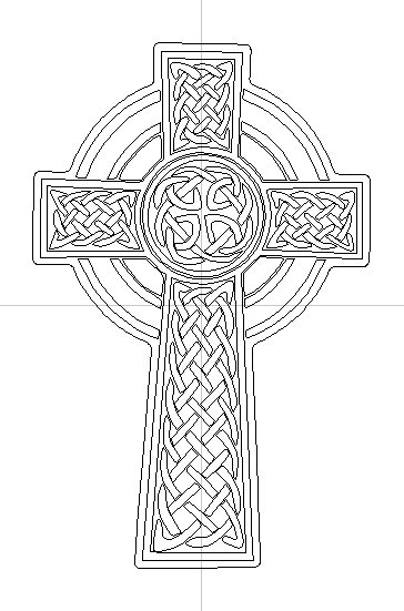 Digital Cnc or Laser File for a Celtic Cross, Celtic Knot Includes Svg ...