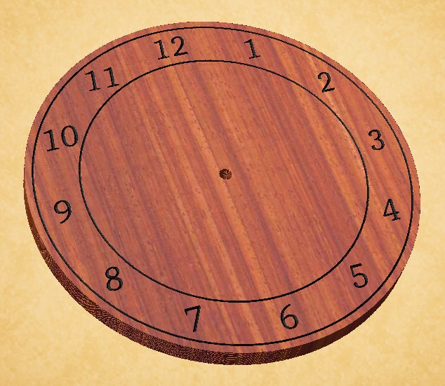 CNC Digital Download for Round Clock Body Including Vectric - Etsy
