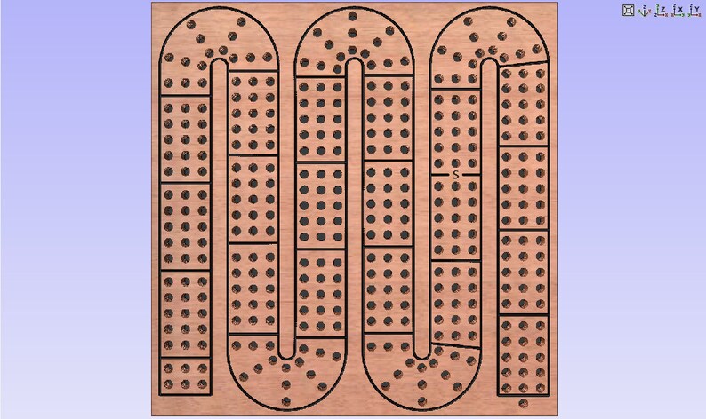 CNC Files for a Travel Cribbage Board Svg Dxf With Full | Etsy