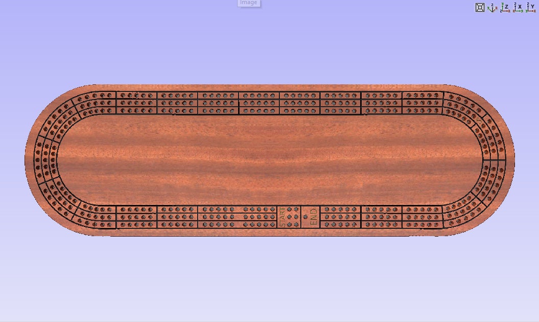 Cnc Cribbage Board Svg File Dxf Crv C2d Ai Eps Files Also Etsy