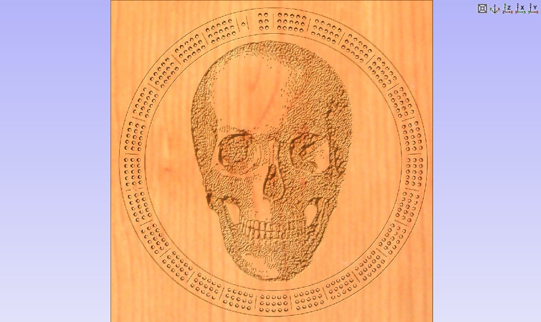 Round 3 Track Skull Cribbage Board Svg and Cnc Files Including - Etsy ...