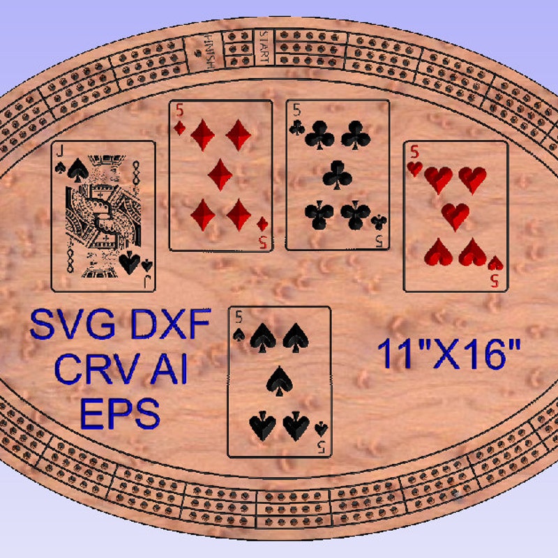 Cribbage Board Svg - Etsy