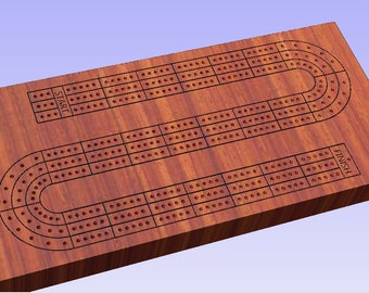 Cribbage Board Dxf | Etsy