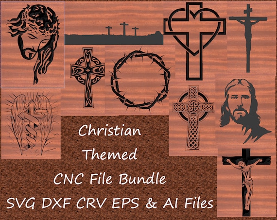 Christian Themed CNC File Bundle Svg Crv Dxf Eps & Ai - Etsy