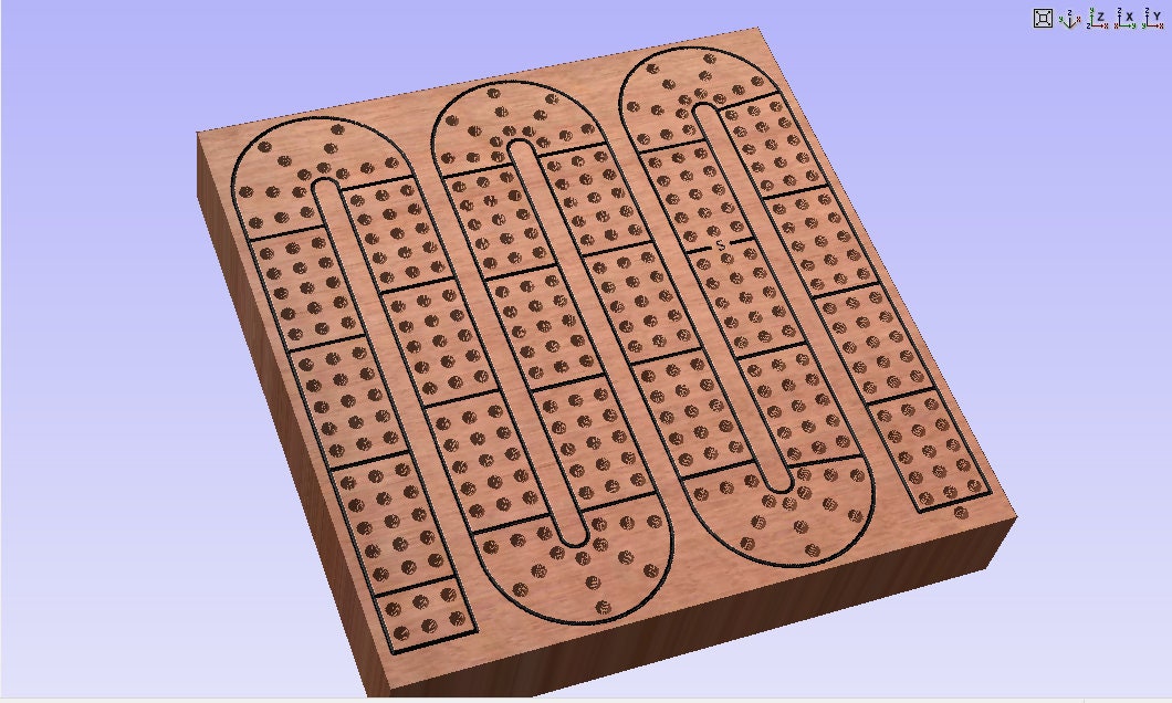 CNC Files for a Travel Cribbage Board Svg Dxf With Full - Etsy