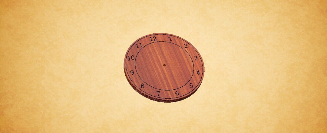 CNC Digital Download for Round Clock Body, Including Vectric Toolpaths ...