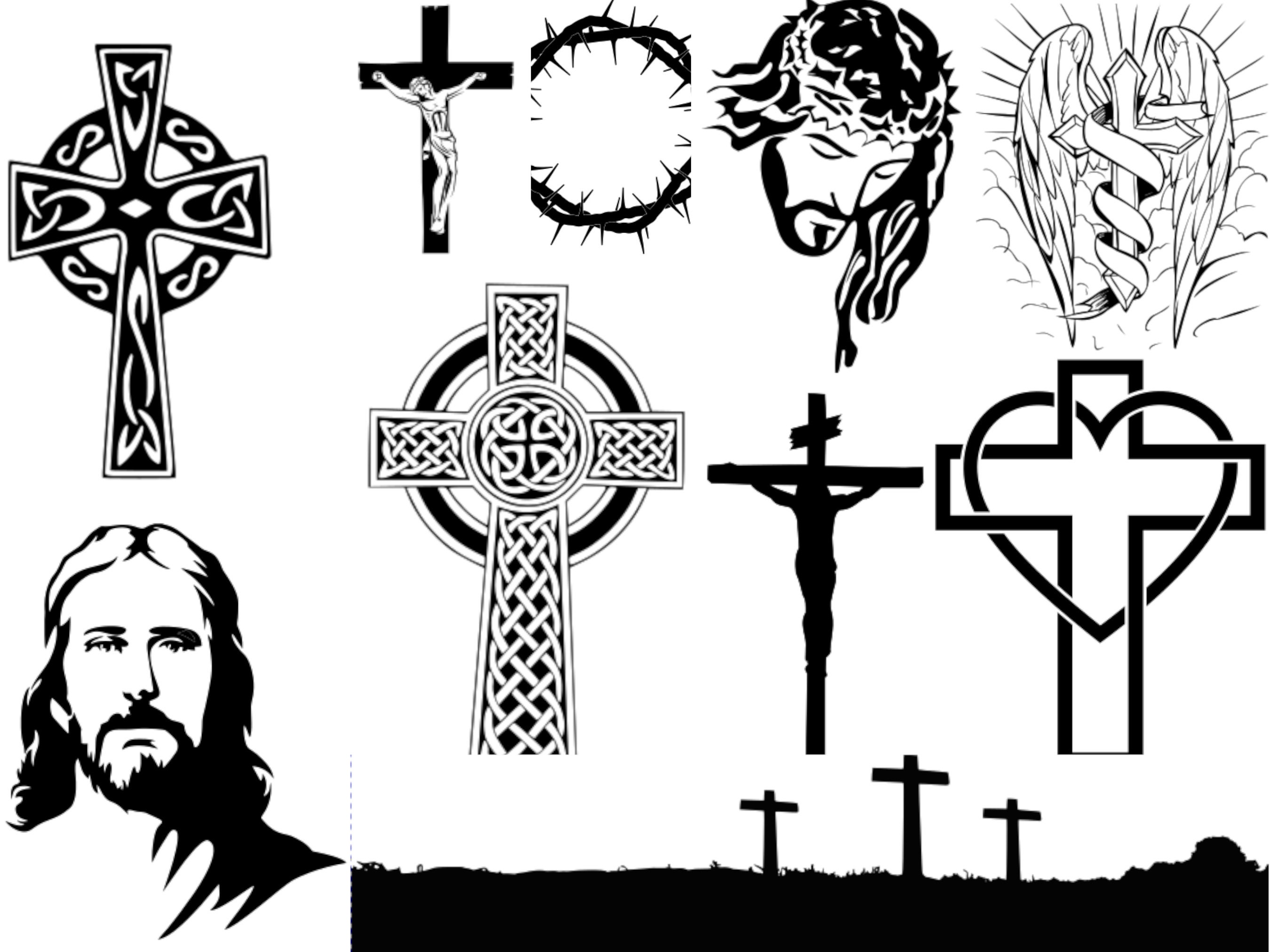 Christian Religious SVG Bundle 10 Files for CNC, Cricut, Silhouette ...