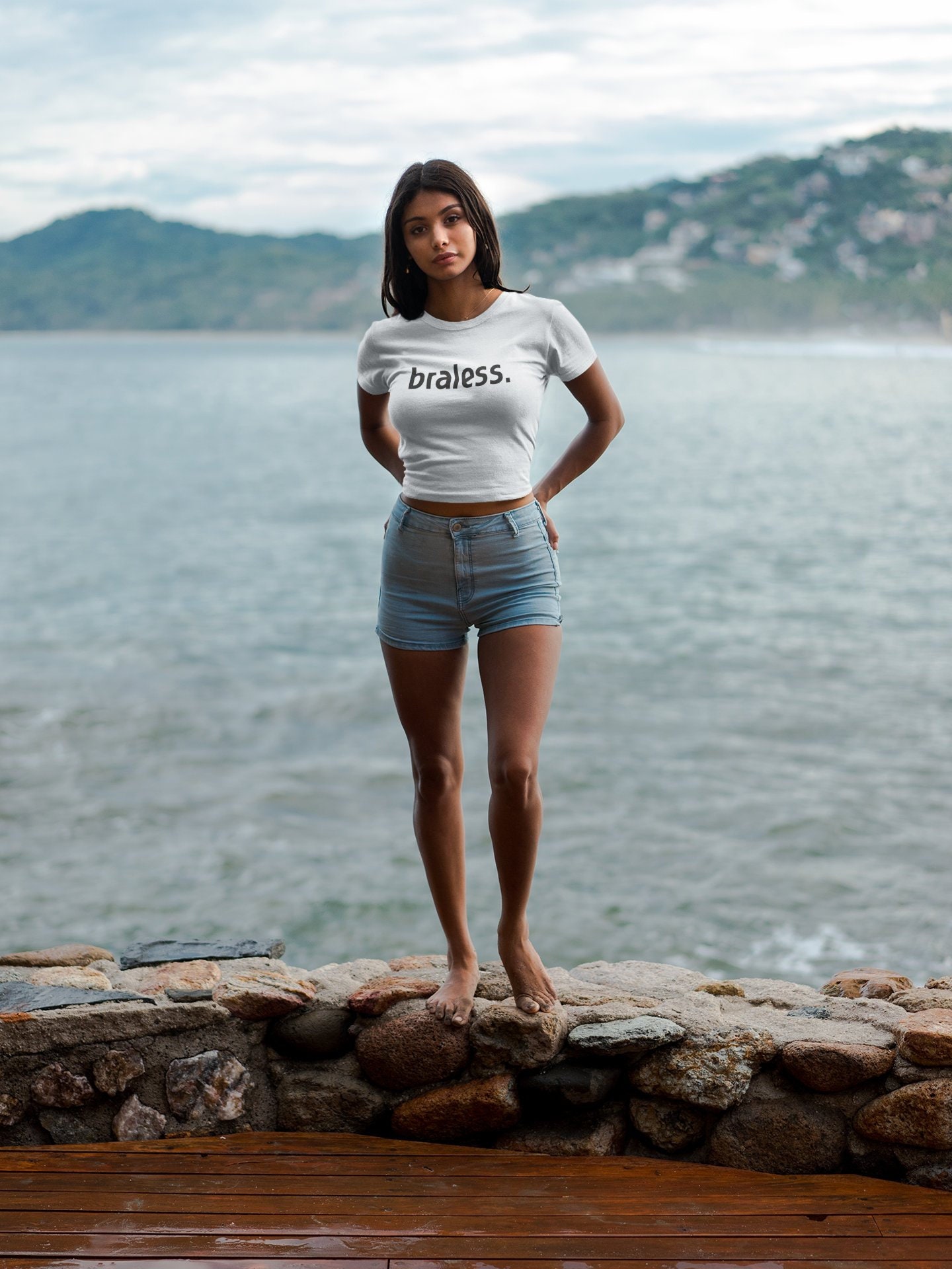 Braless Tshirt No Bra Club T For Women No Bra T Shirt Etsy