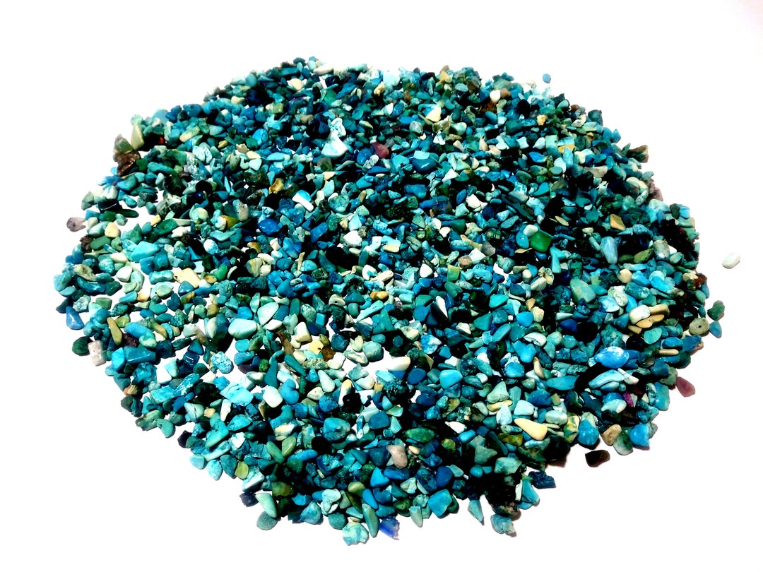 25gm Natural Turquoise Chips, Small Tumbled Turquoise, Turquoise ...