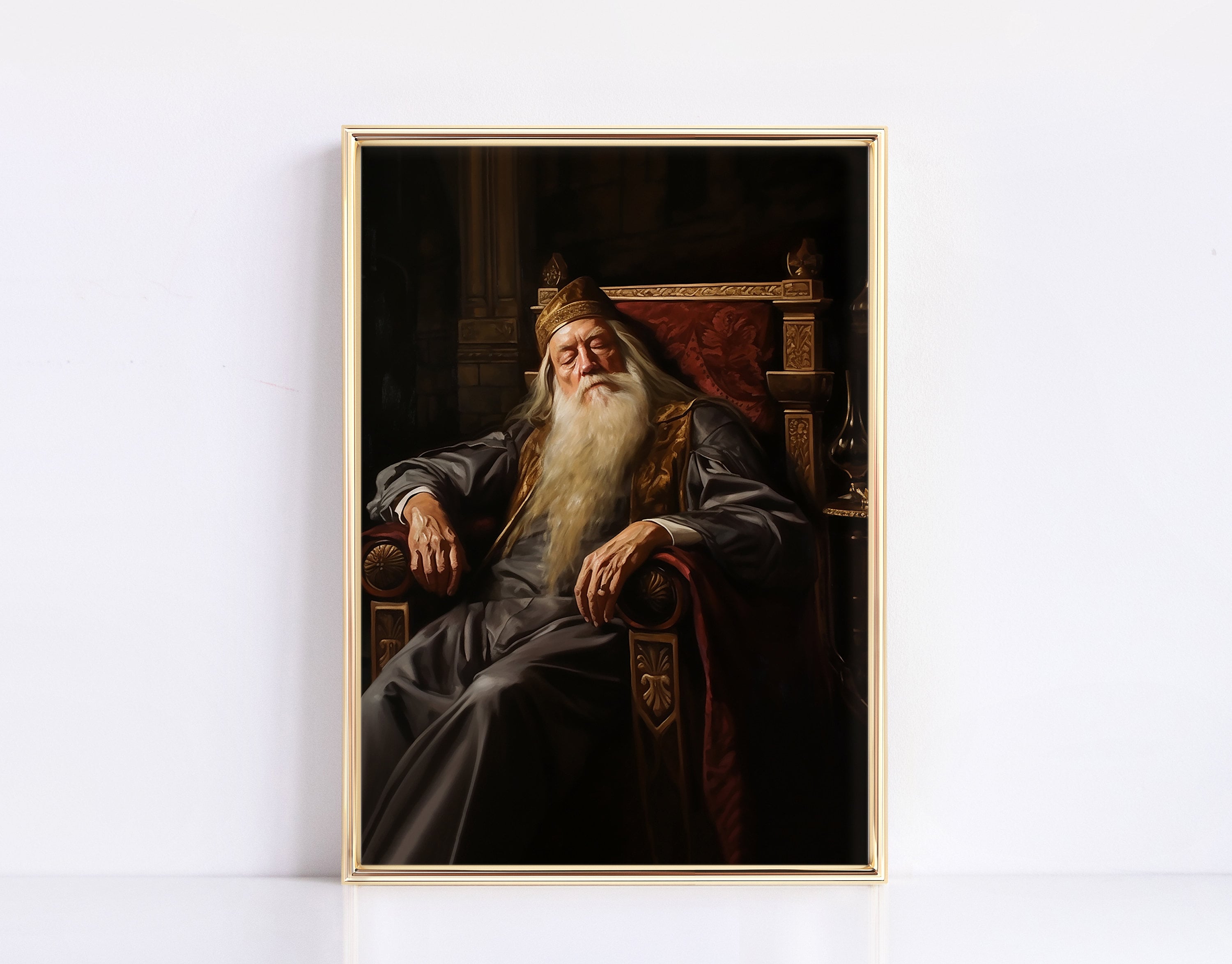 Headmaster's Sleeping Portrait Digital Print | Fall Print | Halloween ...