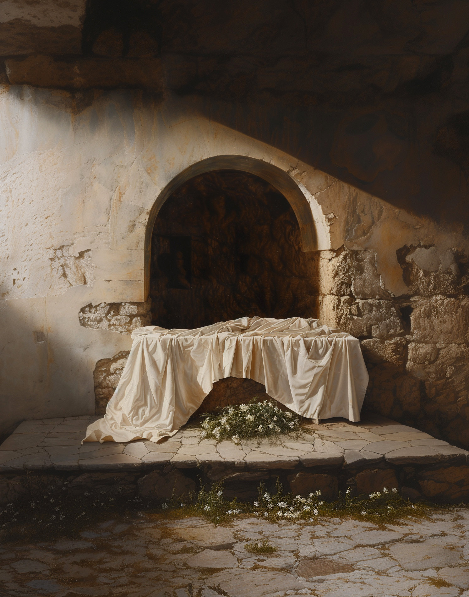 Arched Empty Tomb | Christian Art | Easter Digital Print | Neutral ...