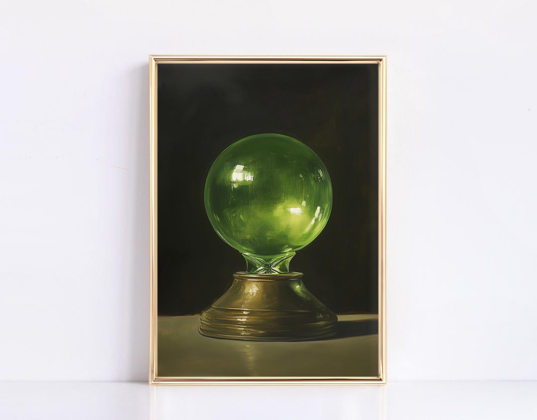 Elphaba's Green Crystal Ball | Wicked Digital Art | St Patricks Day Art ...