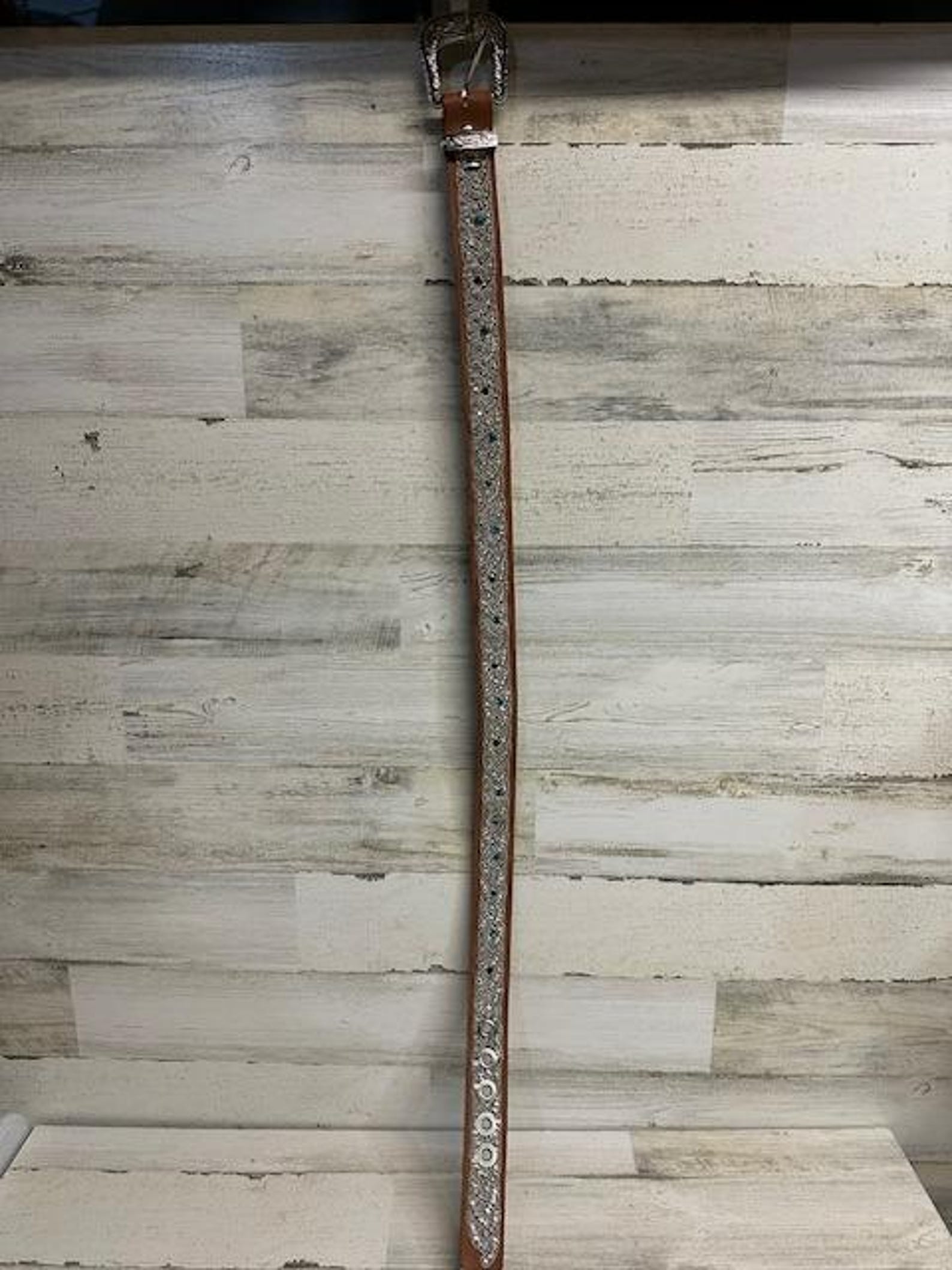 Blinged Out Leather Cowgirl Belt - Etsy