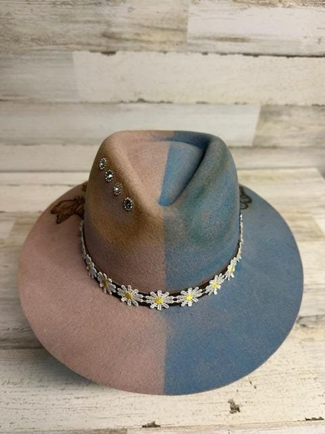 I'm a Handful/hand Burned Fedora - Etsy