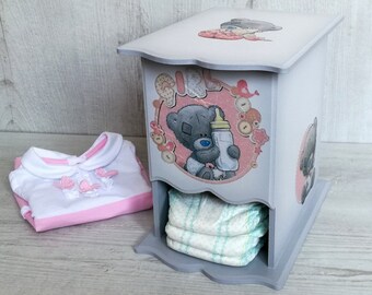 Baby Girl Diaper Box Baby Shower Gift Decorative Diapers | Etsy